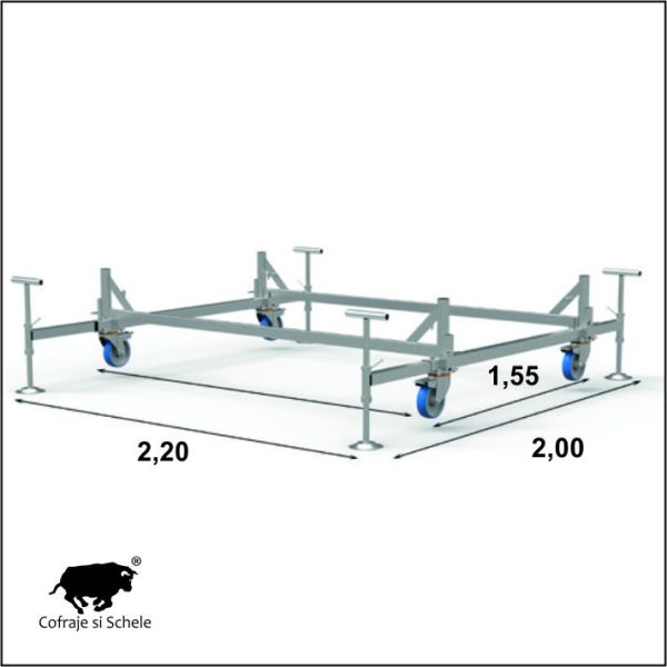 Baza schela otel System 120x200cm